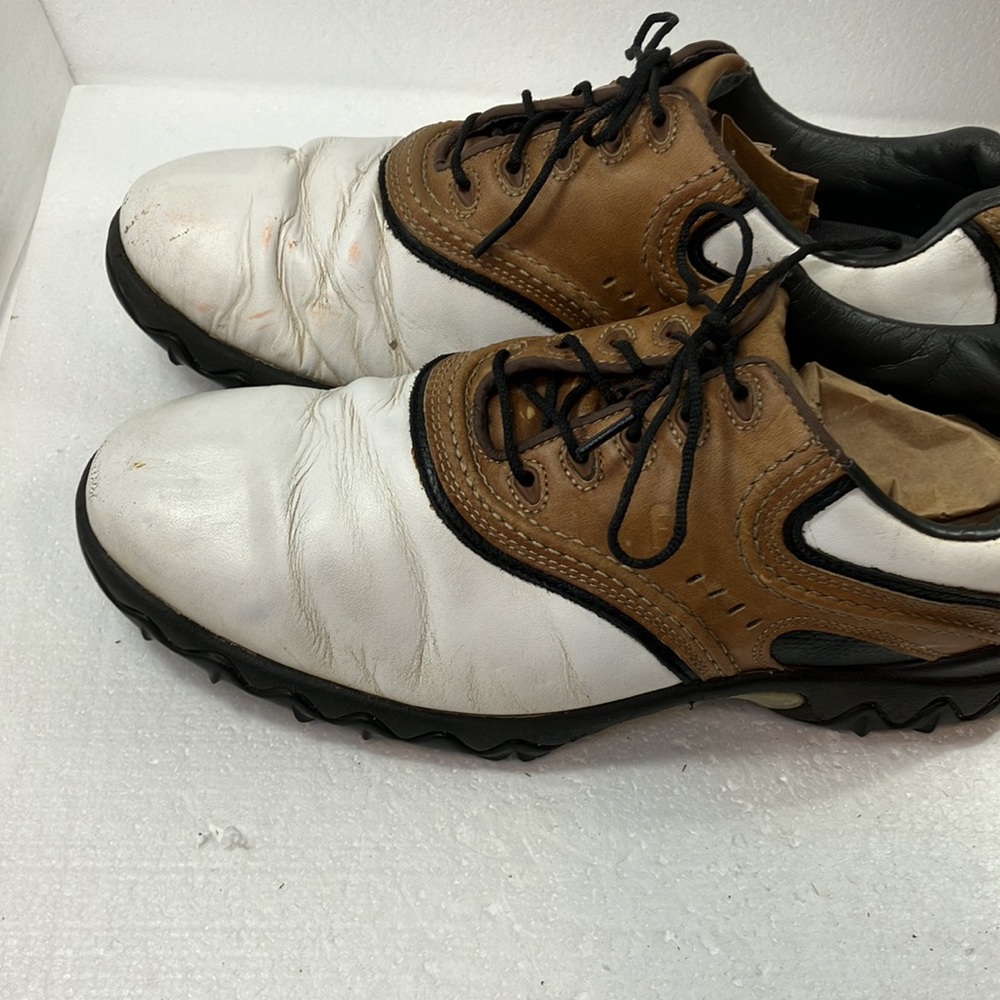 Footjoy Contour Series Men's Leather White / Brown Go… - Gem